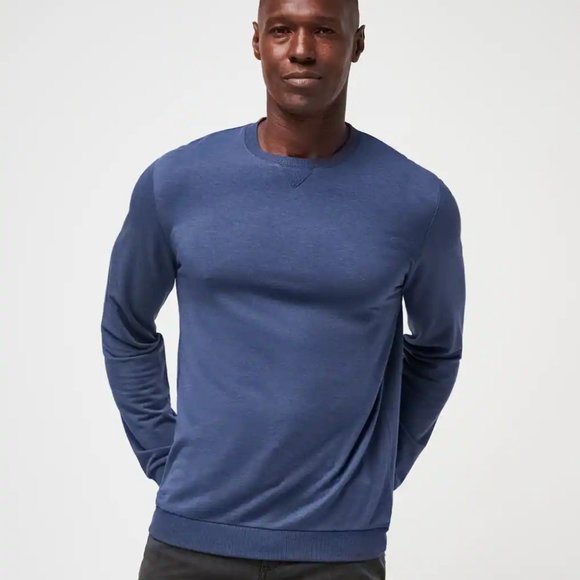 Travis Mathew | Sweaters | Nwt Travis Mathew Amenities Crew Blue Nights ...